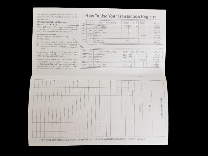 5-checkbook Transaction Registers 2022 2023 2024 Calendar Check Book ...