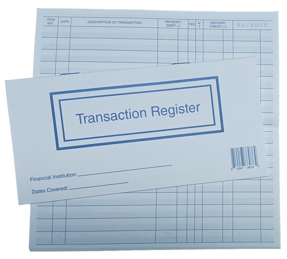 10 Checkbook Transaction Registers 2025 2026 2027 Calendar Check Book ...