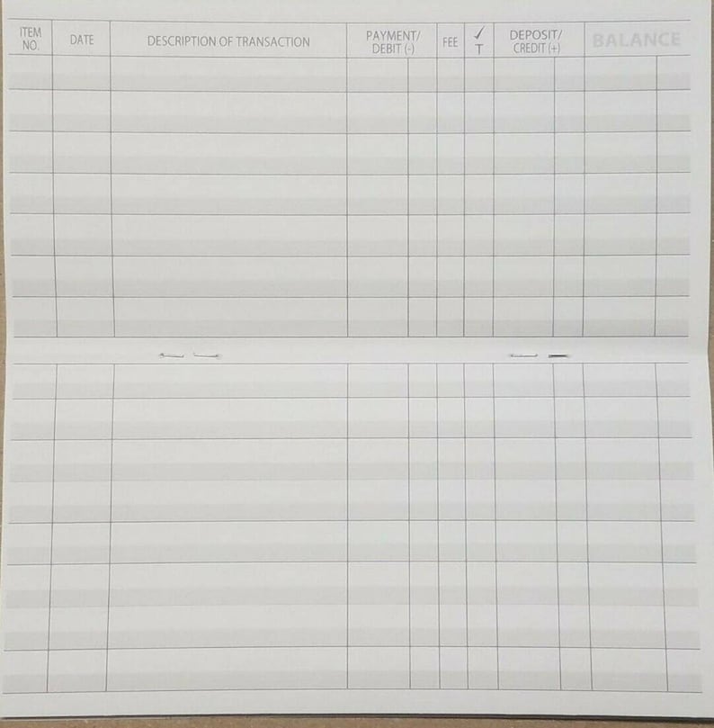 5-checkbook Transaction Registers 2022 2023 2024 Calendar Check Book ...