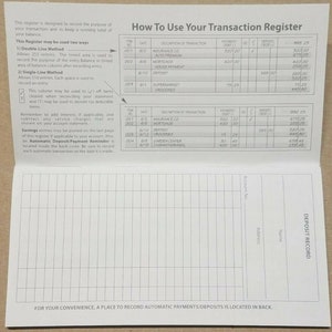 5-checkbook Transaction Registers 2022 2023 2024 Calendar Check Book ...