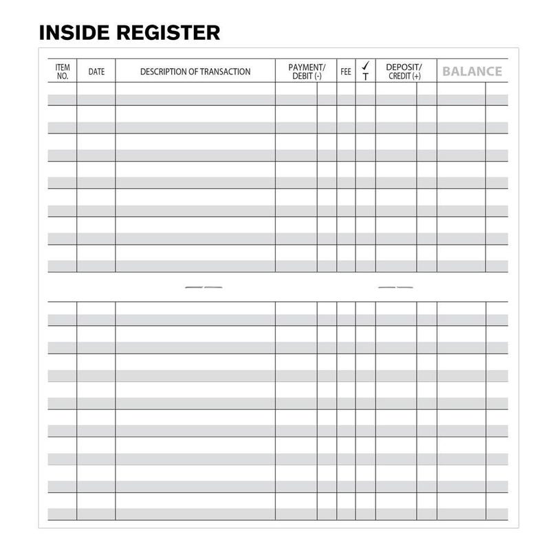 10-checkbook Transaction Registers 2025 2026 2027 Calendar Check Book ...