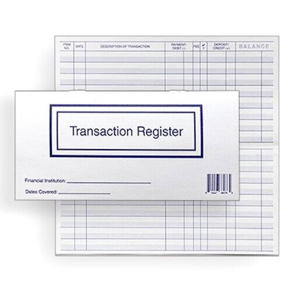 10 Checkbook Transaction Registers 2025 2026 2027 Calendar Check Book ...