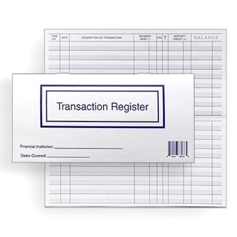 Buy 10 Checkbook Transaction Registers 2024 2025 2026 Calendar Check ...