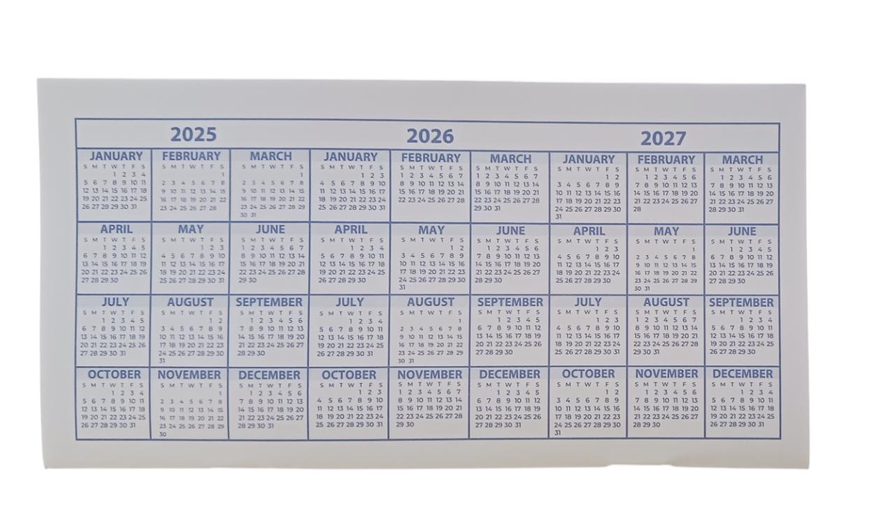10-checkbook Transaction Registers 2025 2026 2027 Calendar Check Book ...