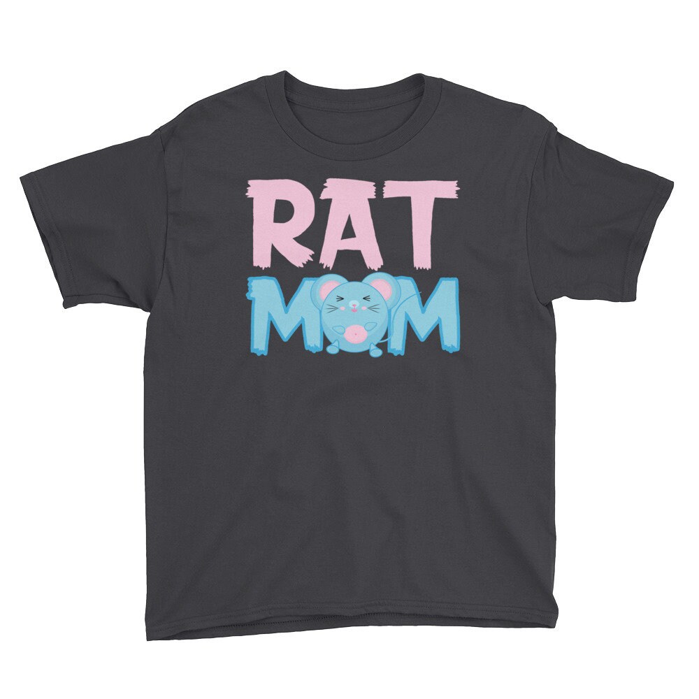 Rata mamá divertida mascota Rat ratón joven camiseta de manga corta ...