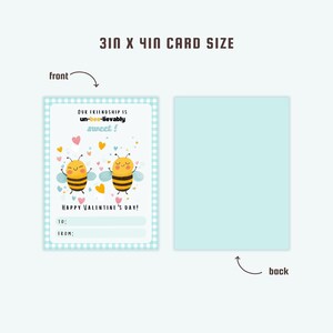 Bee Valentine’s Day Cards for Kids - Classroom Valentines, Gift Tags ...