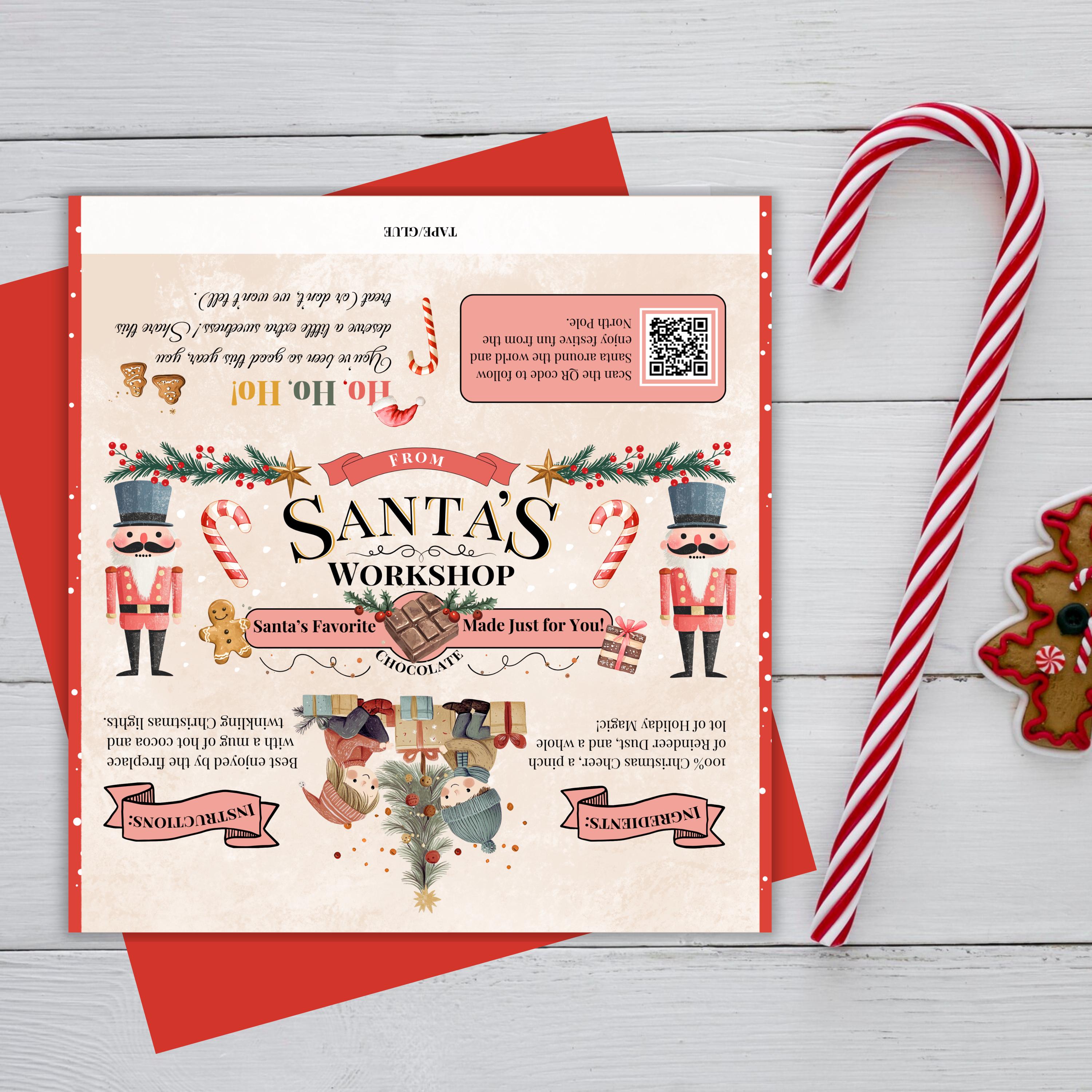 Christmas Nutcracker Chocolate Bar Wrapper Template (digital Download ...