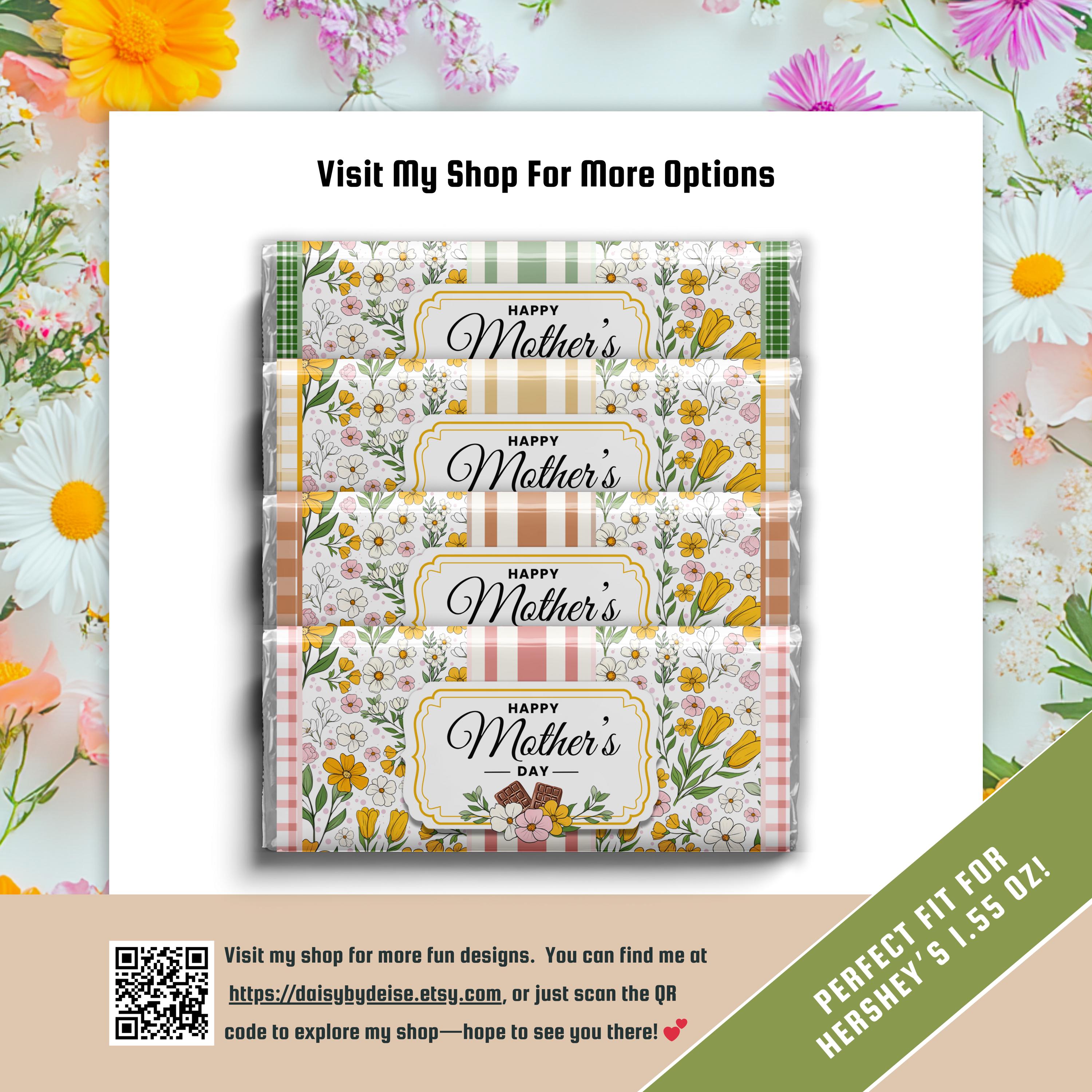 Mother's Day Chocolate Bar Wrapper | Printable Candy Bar | Digital ...