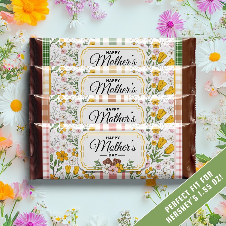 Mother's Day Chocolate Bar Wrapper | Printable Candy Wrap, DIY Treat ...
