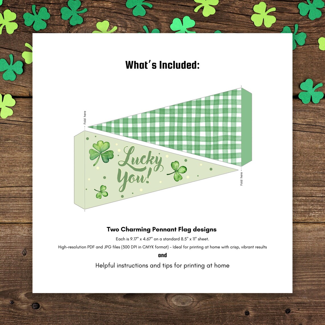 St. Patrick’s Day Printable Pennant Flags | DIY Party | Classroom Decor ...