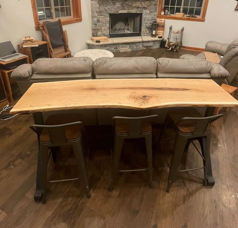 Live Edge Sofa/bar Tables - Etsy