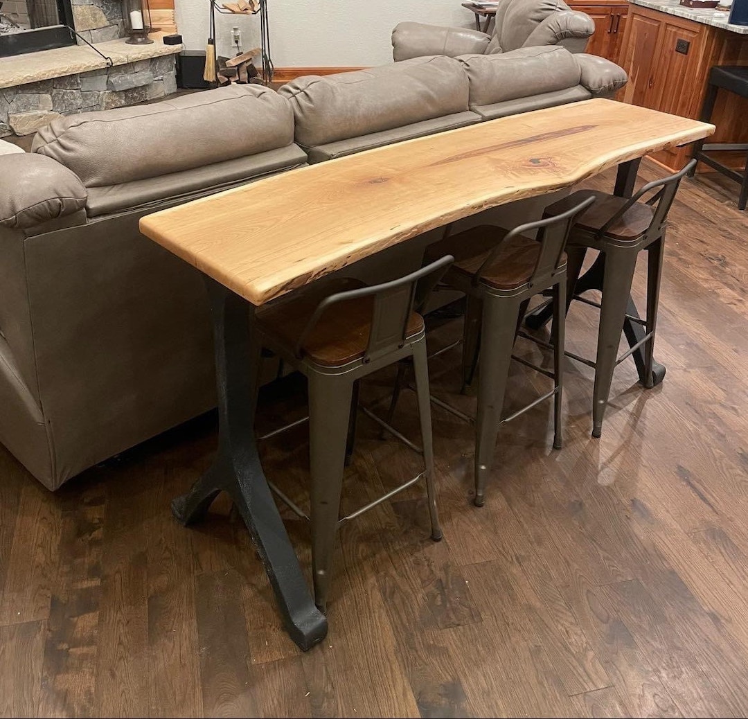 Live Edge Sofa/bar Tables - Etsy