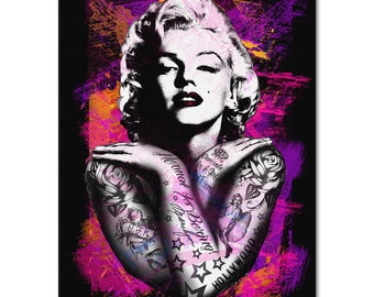 Marilyn tattoo | Etsy