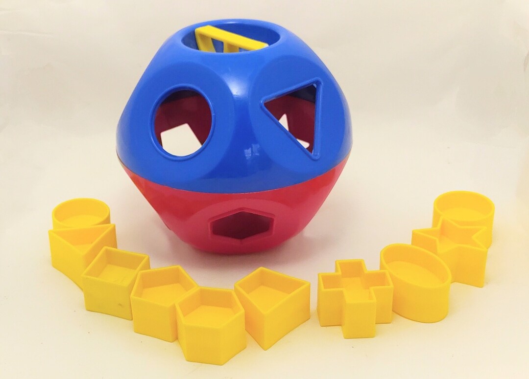 Vintage Tupperware Shape-o-toy Shape Sorting Ball - Etsy