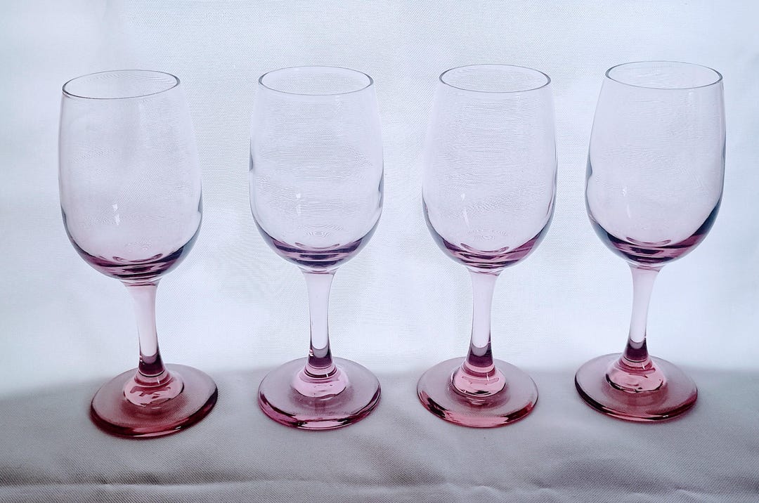 Libbey Premier Plum Wine Glasses - Set of Four - Etsy