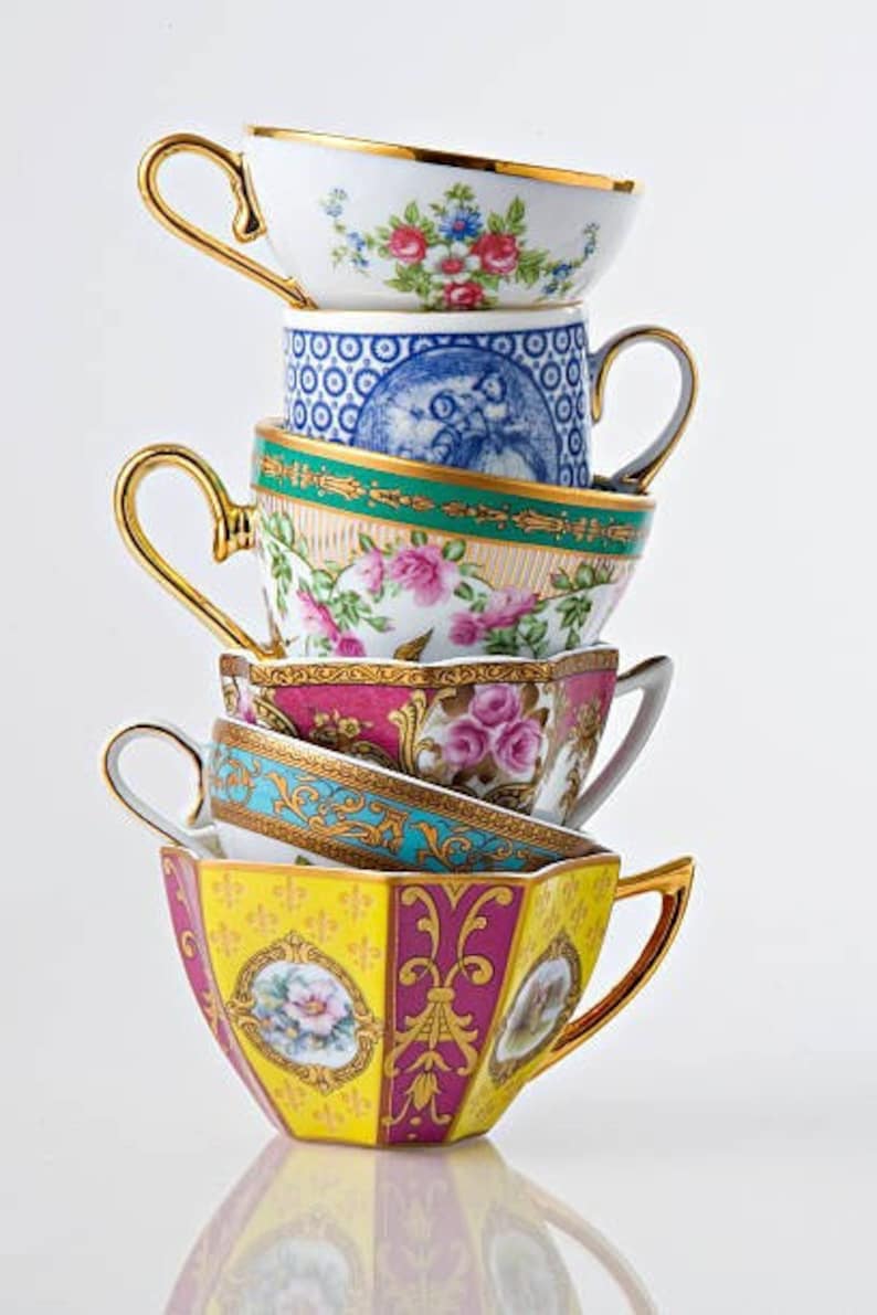 Mystery Vintage Teacup and Saucer Set, Surprise Tea Cup Gift Box ...