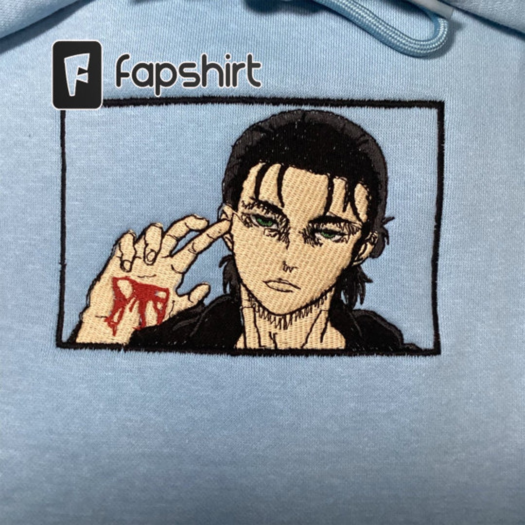 AOT Inspired Embroidered Manga Anime Crewneck Sweatshirt - Etsy