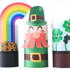 Printable St. Patrick's Day Toilet Paper Roll Craft Templates - Etsy