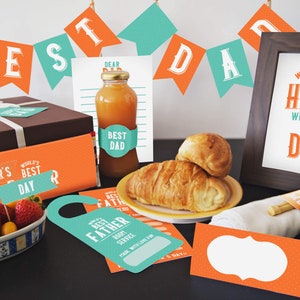 Father's Day Printable Breakfast Kit. Cute Gift From Kids to Dad ...