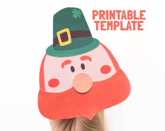 Leprechaun Paper Bag Puppet St Patrick's Day Activity Craft for Kids ...