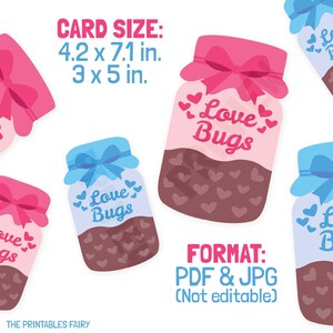 Printable Valentine's Day Love Bugs - Fun Classroom Valentines for ...