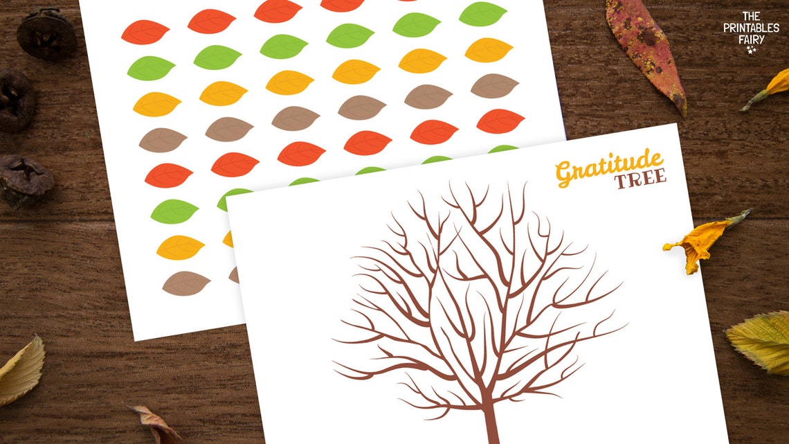 Gratitude Tree Thanksgiving Printable Activity - Etsy