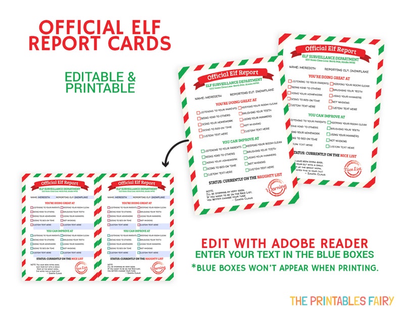 Editable Elf Activity Pack. Elf Adoption Welcome and Goodbye - Etsy