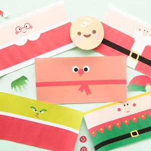 Printable Christmas Toilet Paper Roll Craft Templates - Etsy