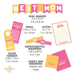 Mother's Day Printable Breakfast Kit. Cute Gift From Kids to Mom ...