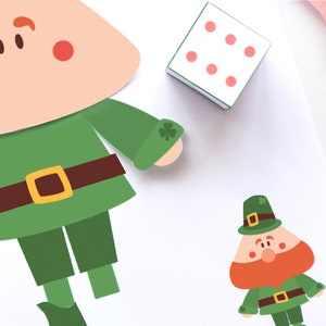 Roll a Leprechaun - St. Patrick's Day Printable Game for Kids - Etsy