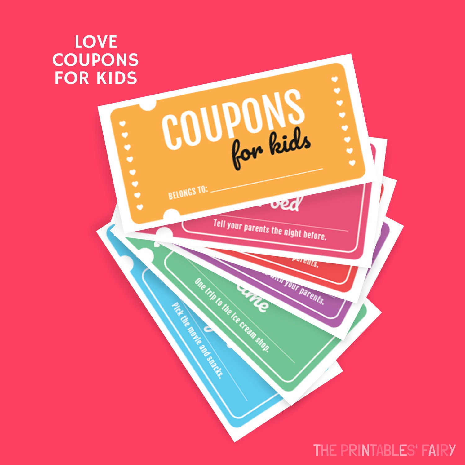 Kids Rewards Coupon Book. Printable Kids Coupons. Editable - Etsy