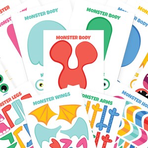 Create a Monster Printable Game - Etsy