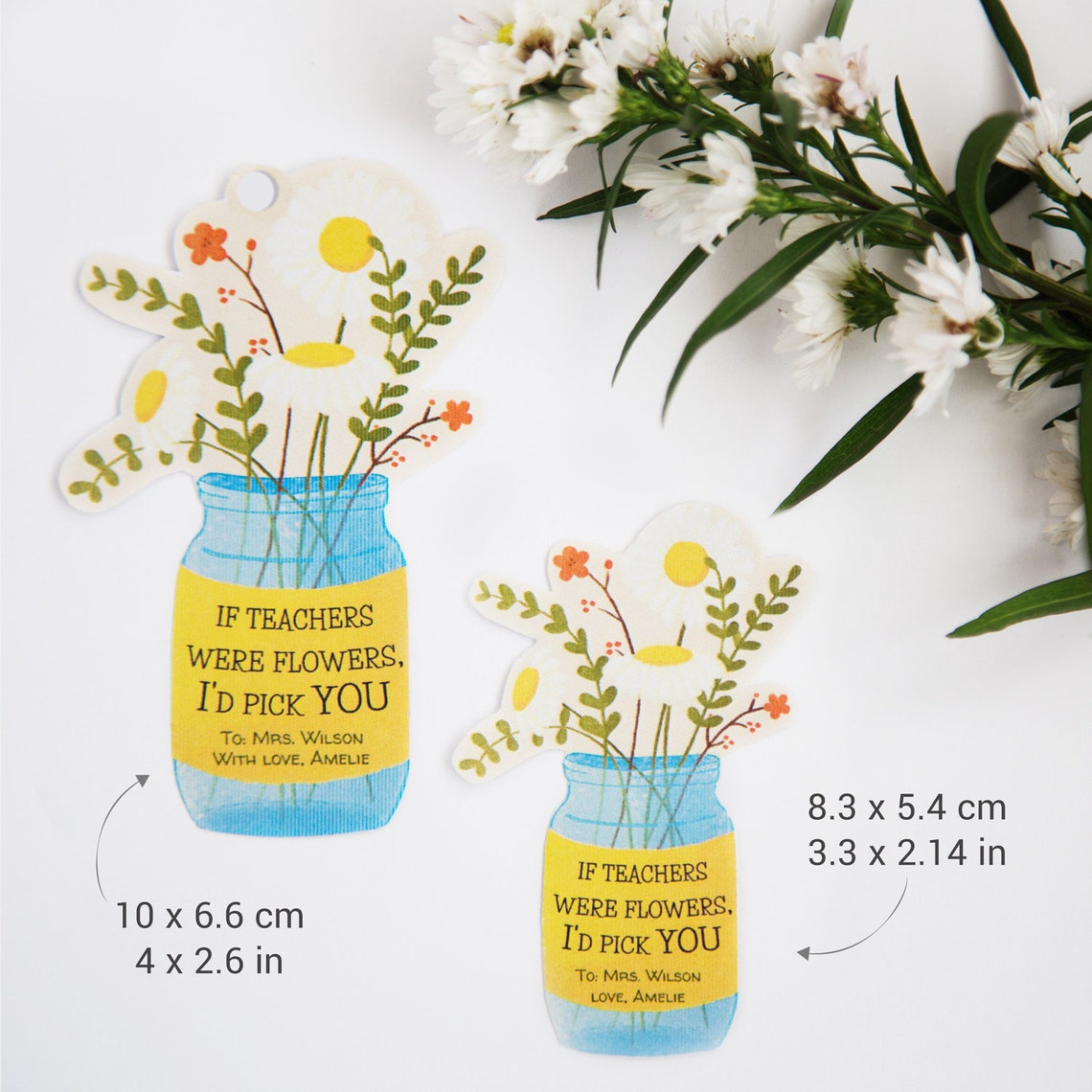 Teacher Appreciation Gift Tags for Flowers. If Teachers Were - Etsy