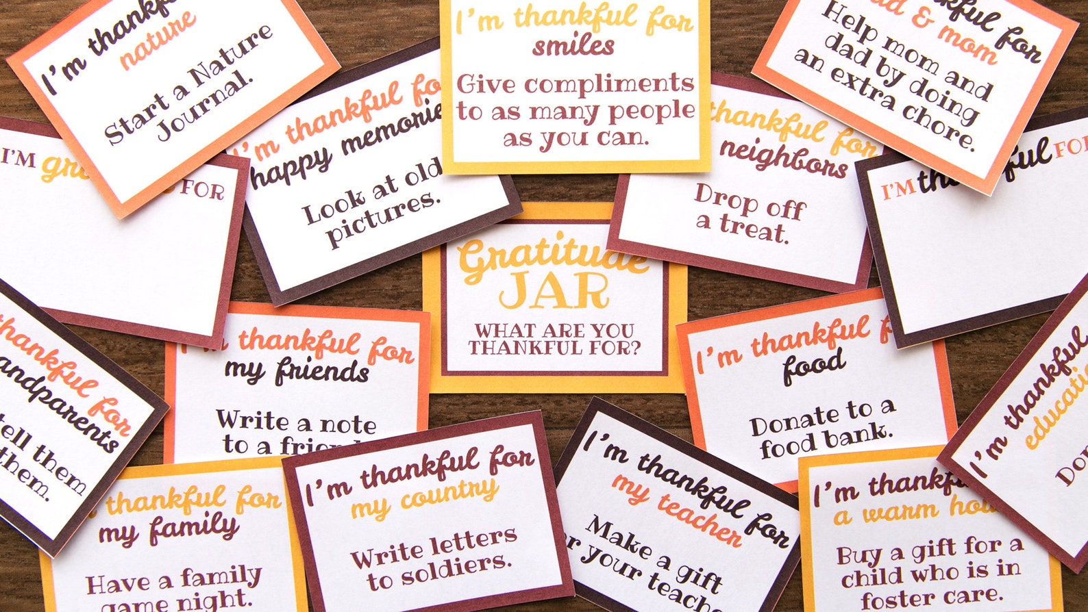 Gratitude Jar Thankful Jar Printables - Etsy