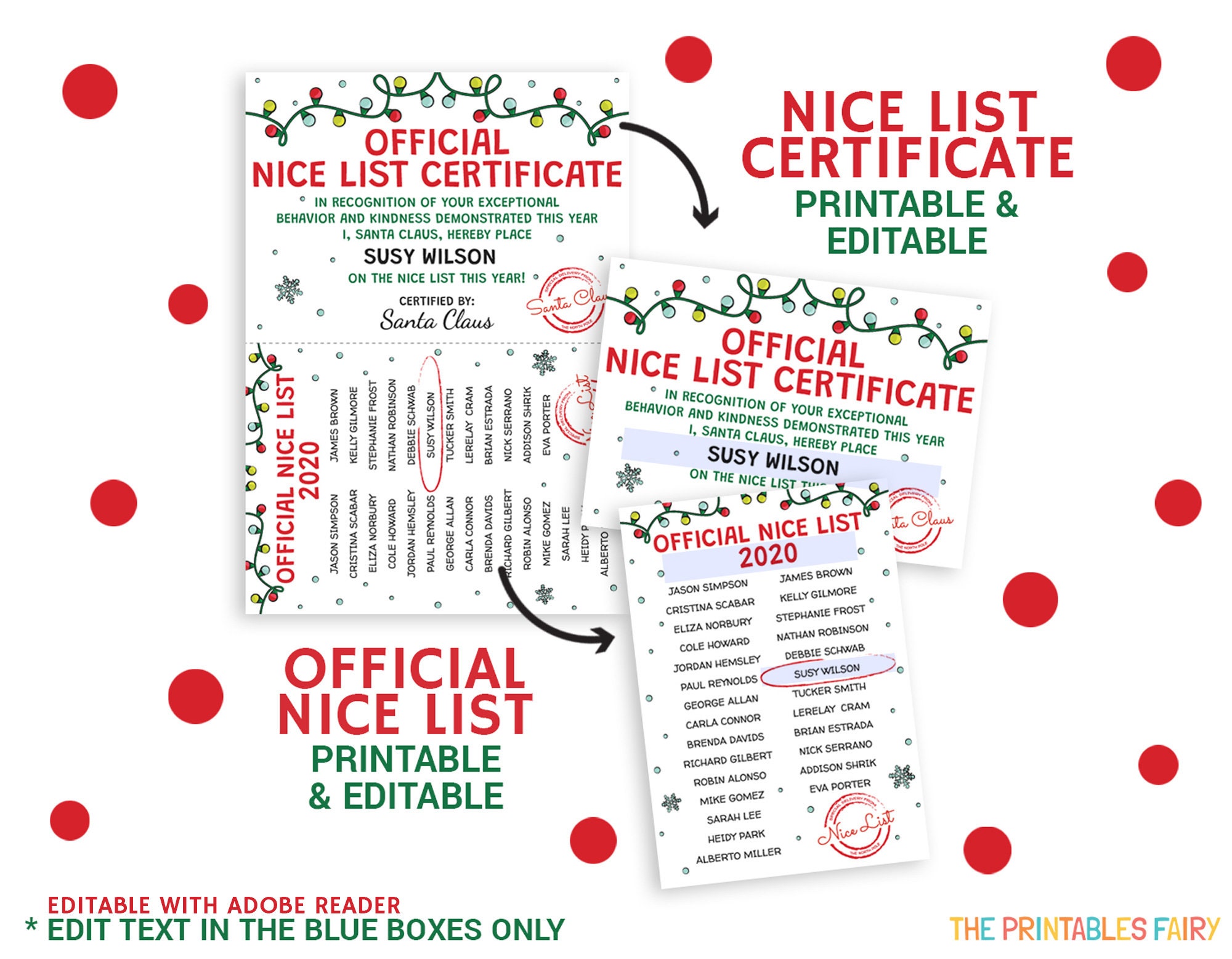 Editable Santa Letter Kit. Digital Download. - Etsy