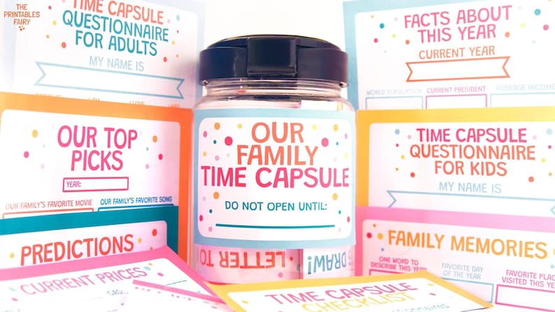 Printable Family Time Capsule | Etsy