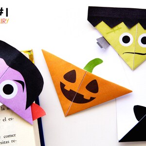 BUNDLE Halloween Printable Bookmark Templates - Etsy