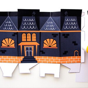 Printable Halloween Treat Box Template. Halloween Party Gift Box ...