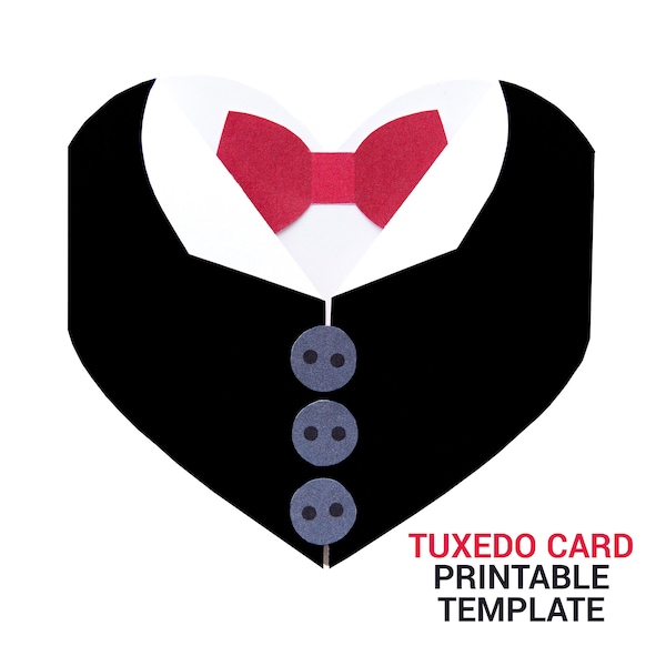 Paper Tuxedo Template - Etsy