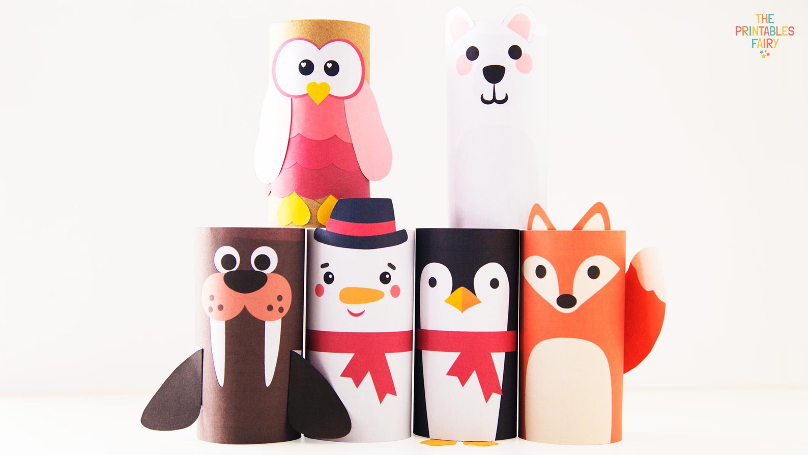 Printable Winter Toilet Paper Roll Craft Templates - Etsy
