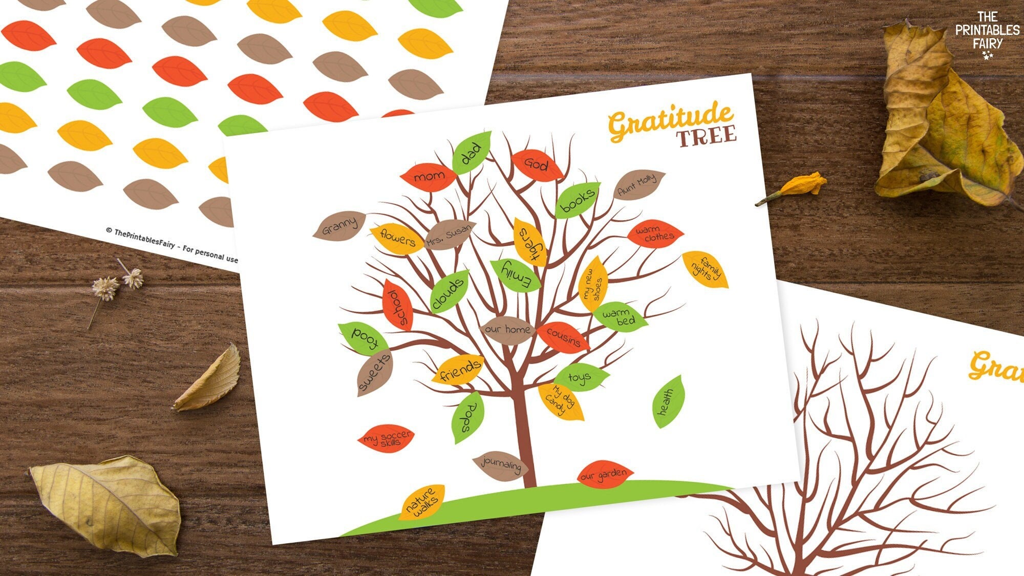 Gratitude Tree - Thanksgiving Printable Activity - Etsy