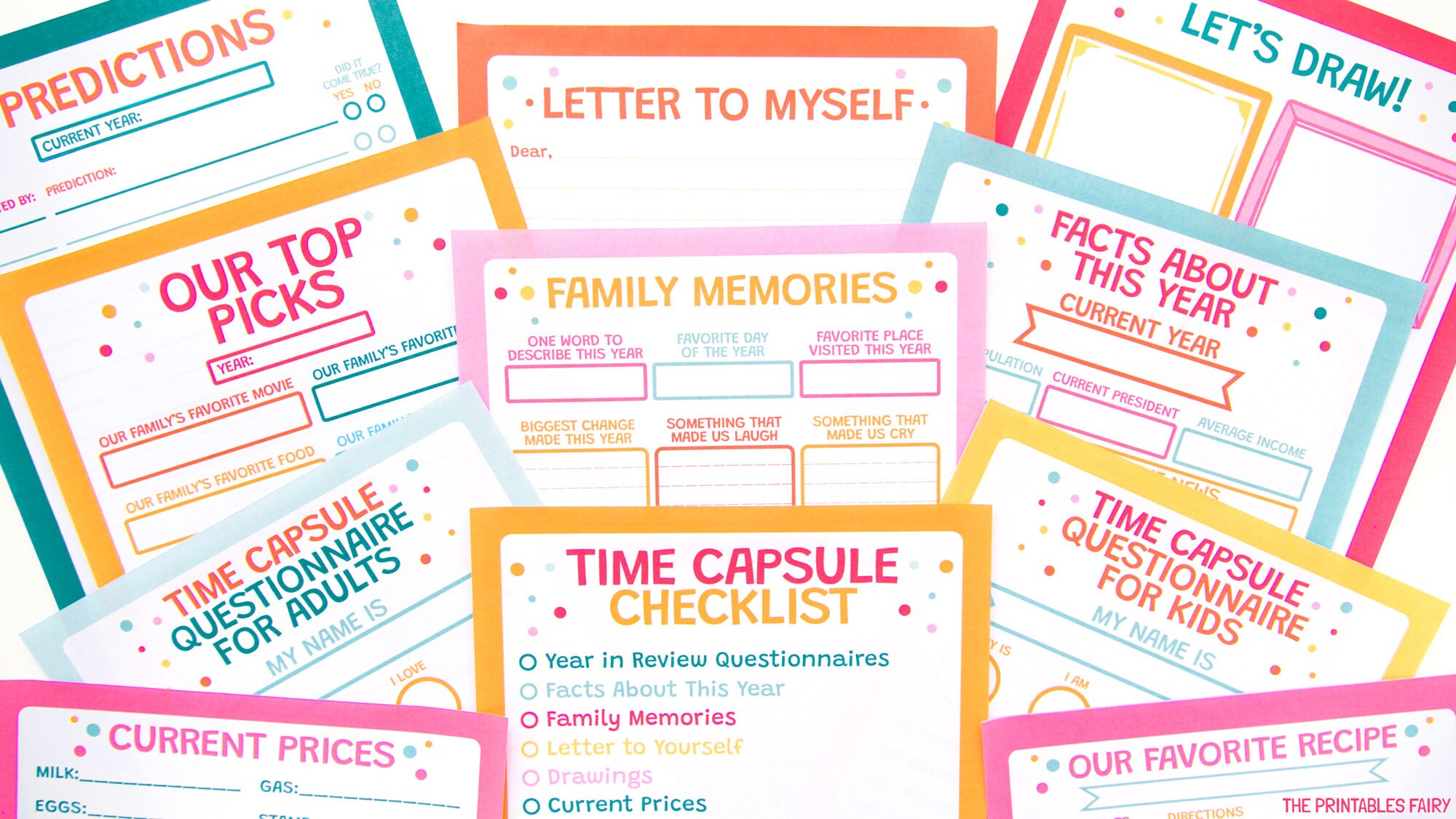 Printable Family Time Capsule | Etsy