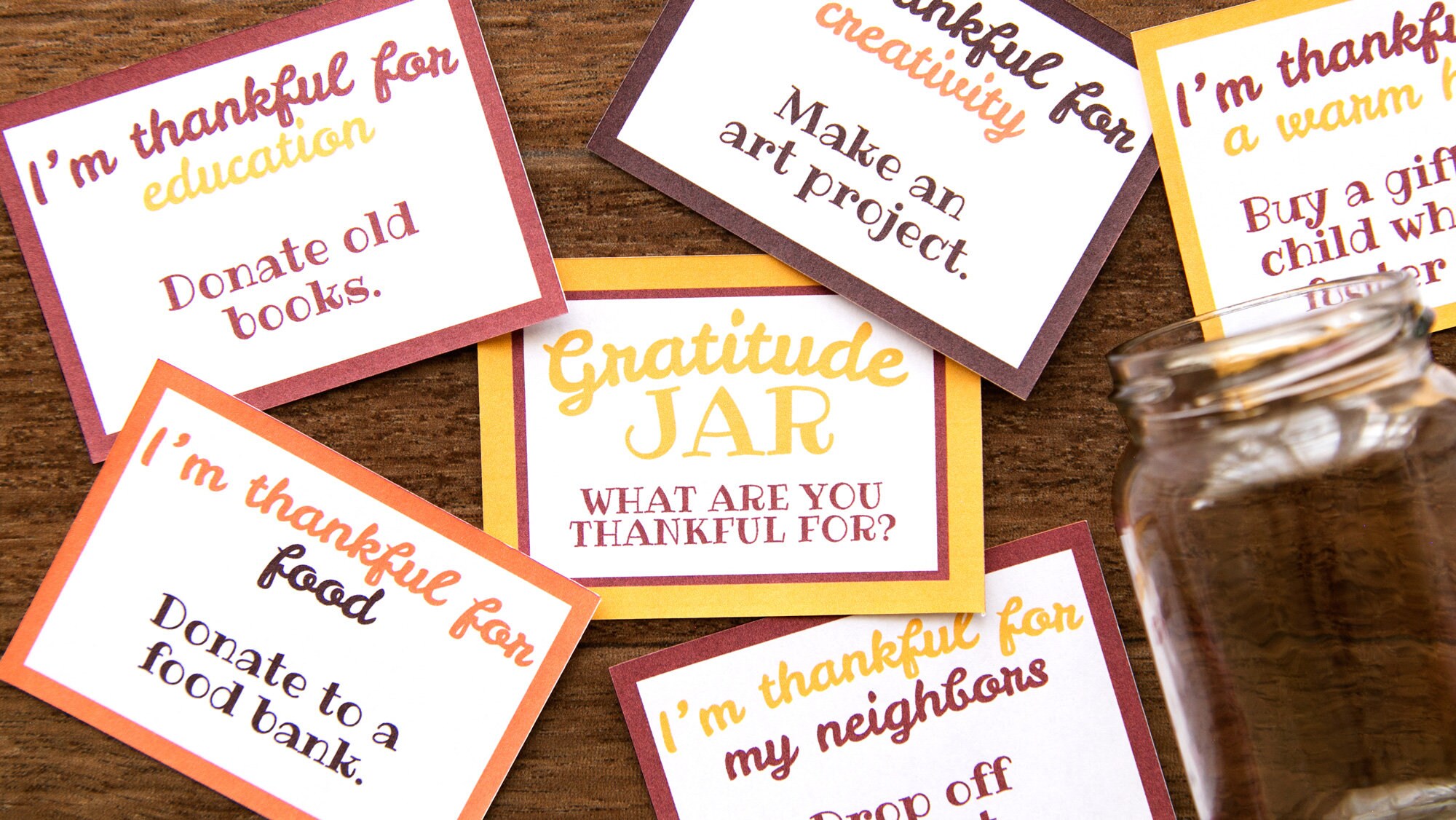 Gratitude Jar Thankful Jar Printables - Etsy UK
