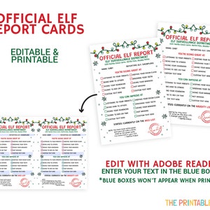 Printable Elf Kit. Editable Welcome & Goodbye Letters. Elf Adoption ...