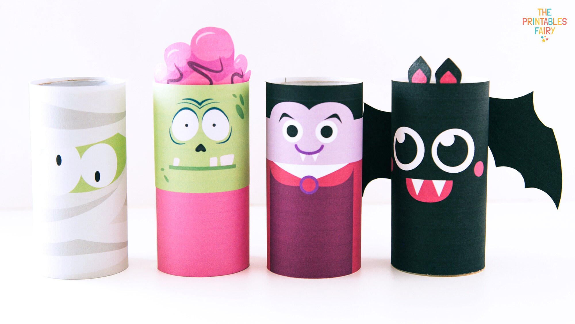 Halloween Toilet Paper Roll Crafts Templates | Etsy