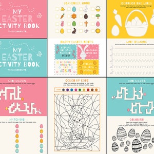 Easter Bunny Printable Activities for Egg Hunt. Egg Hunt Party Games ...