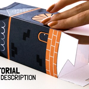 Printable Halloween Treat Box Template. Halloween Party Gift Box ...