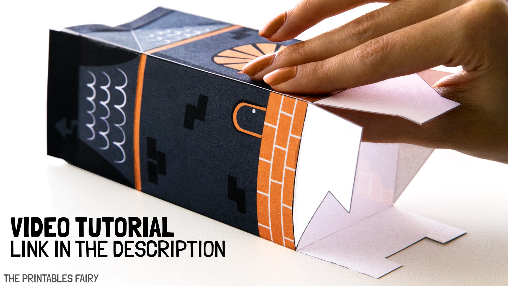 Printable Halloween Treat Box Template. Halloween Party Gift - Etsy