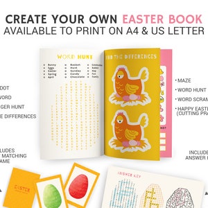 Printable Easter Activity Set for Kids: Crossword Word Search Word ...