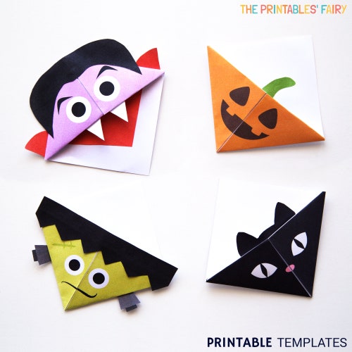 Halloween Printable Bookmark Templates - Etsy